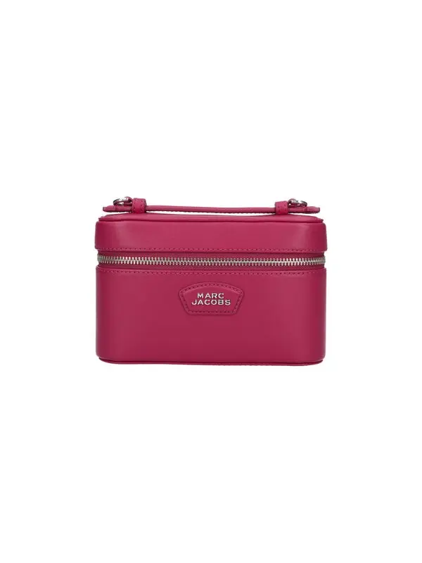 Marc Jacobs Split Cow Leather Handbag With Polyurethane Coating