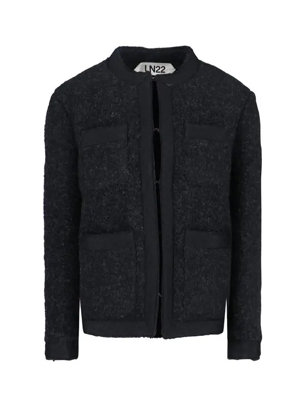 LN22 Wool-alpaca Blend Knit Jacket For