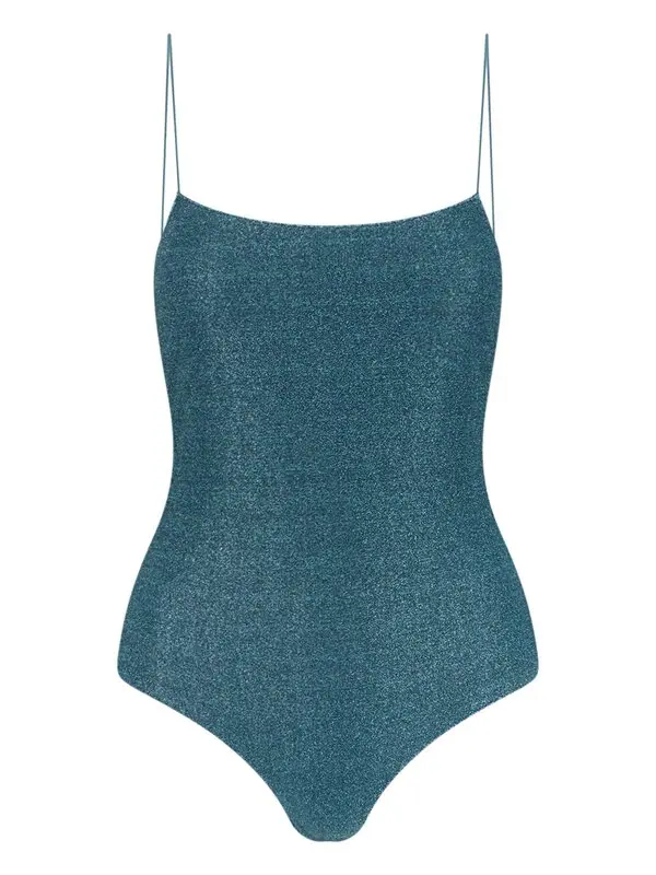 Oseree Inspired Lurex Peacock Mini Dress For