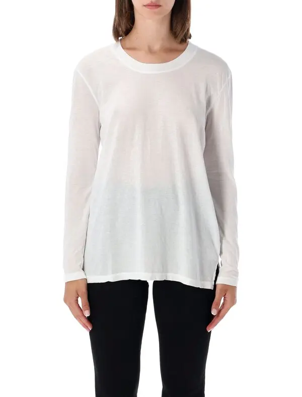 JAMES PERSE 100% Cotton Essential T-shirt - Bianco