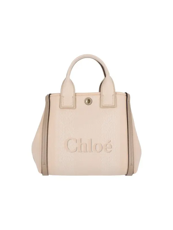 Chloé Cotton And Calf Leather Shoulder Bag