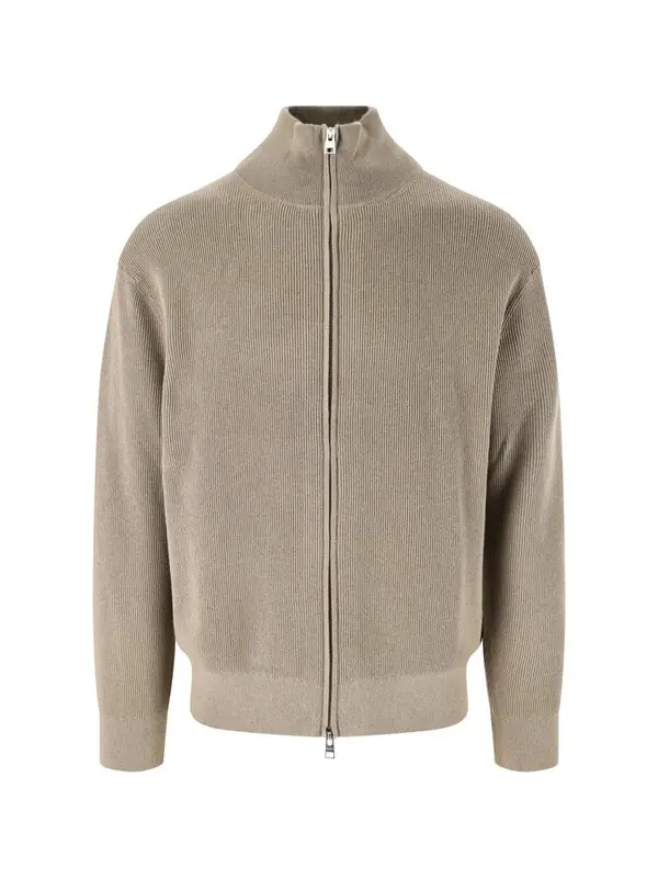 Closed Soft Cotton-cashmere Wool Zip-up Sweater