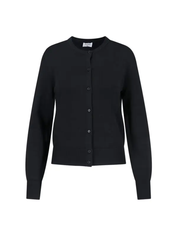 Filippa K Viscose-blend Knit Cardigan - Black
