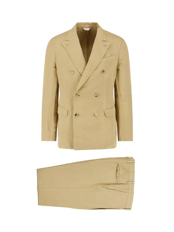 Boglioli Double-breasted Linen Suit Set