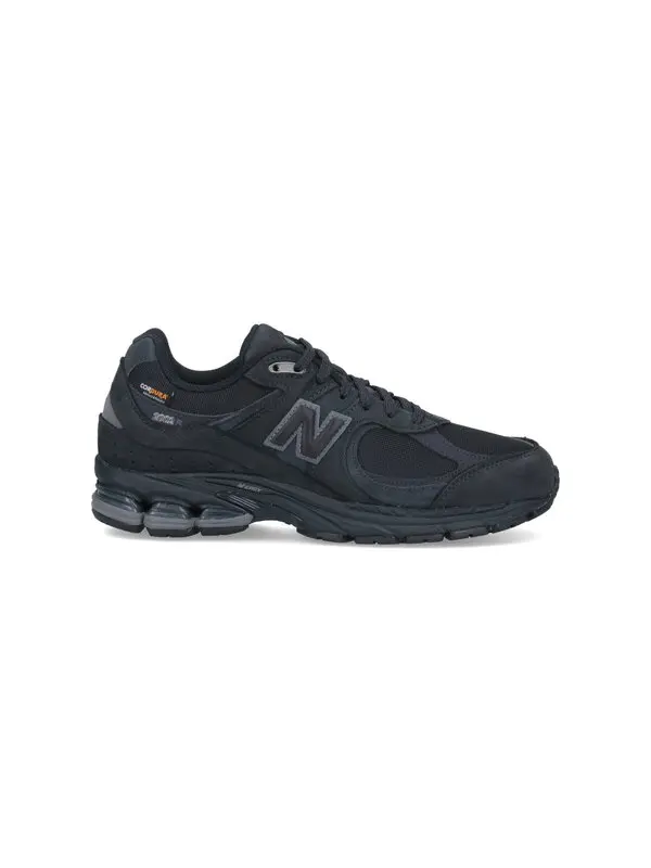 NEW BALANCE Suede & Cordura Lace Up Sneakers - Black