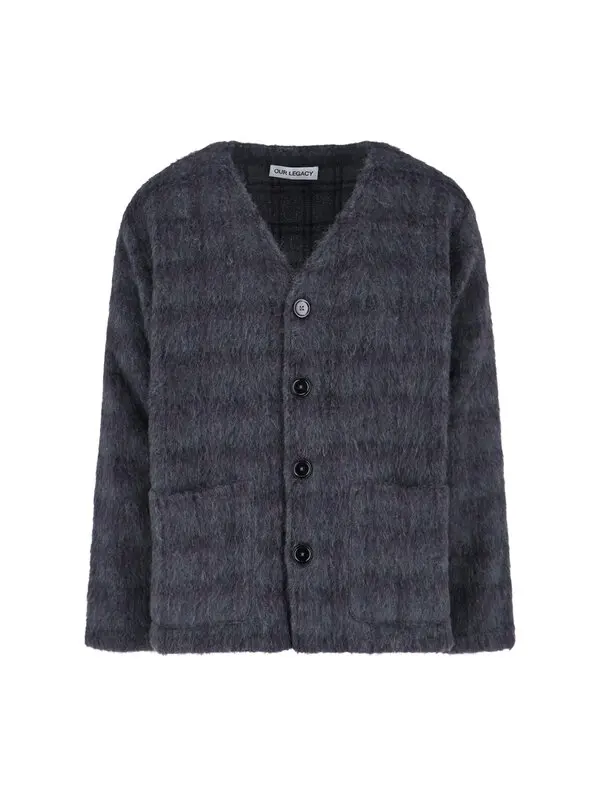 Our Legacy Fuzzy Button-front Cardigan Jacket - Multicolour