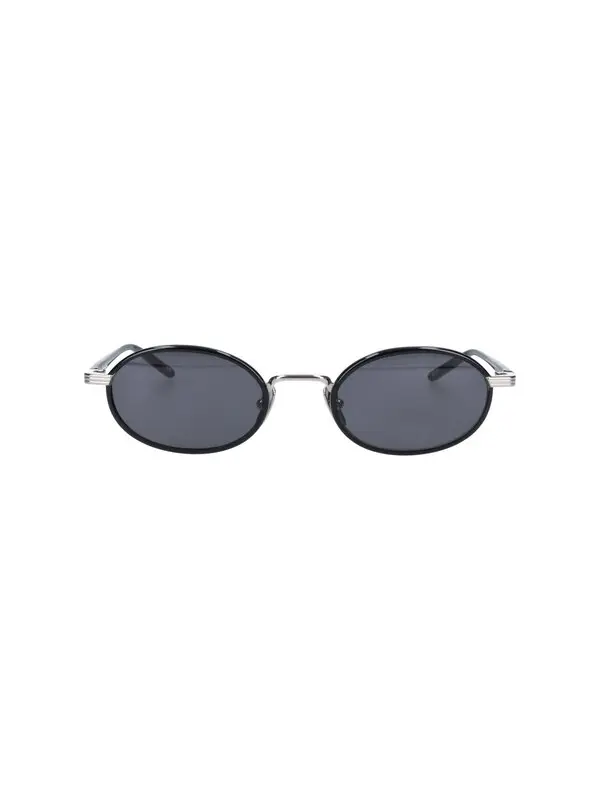 Chimi Oval Frame Sunglasses - Black