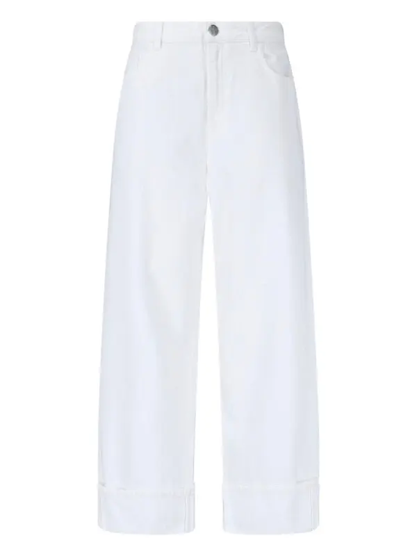 RÓHE Wide-leg Cuffed Jeans