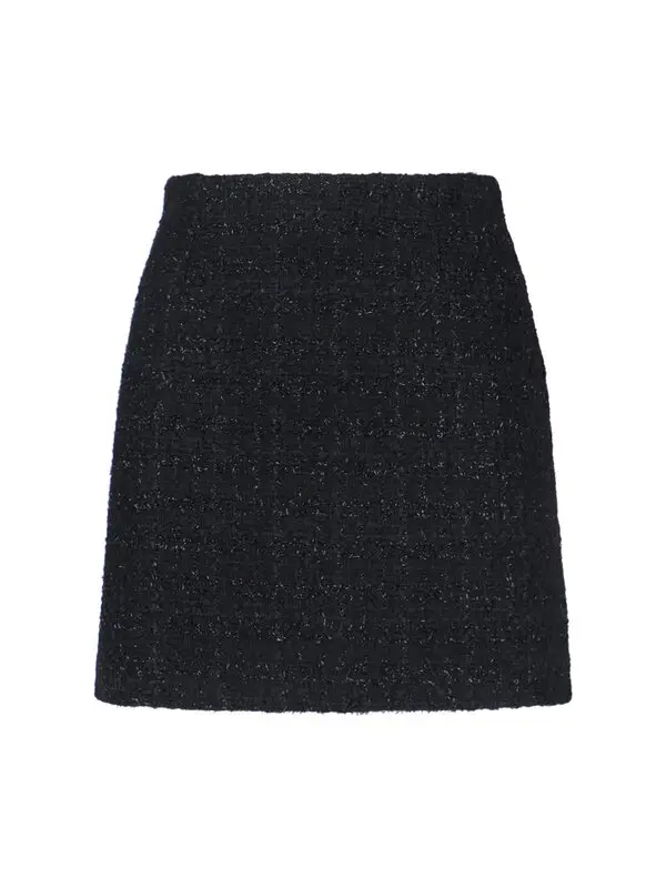 Tagliatore Textured Tweed Mini Skirt