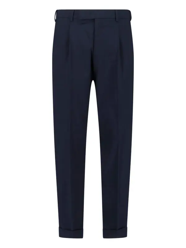 PT TORINO Premium Wool Stretch Tailored Trousers