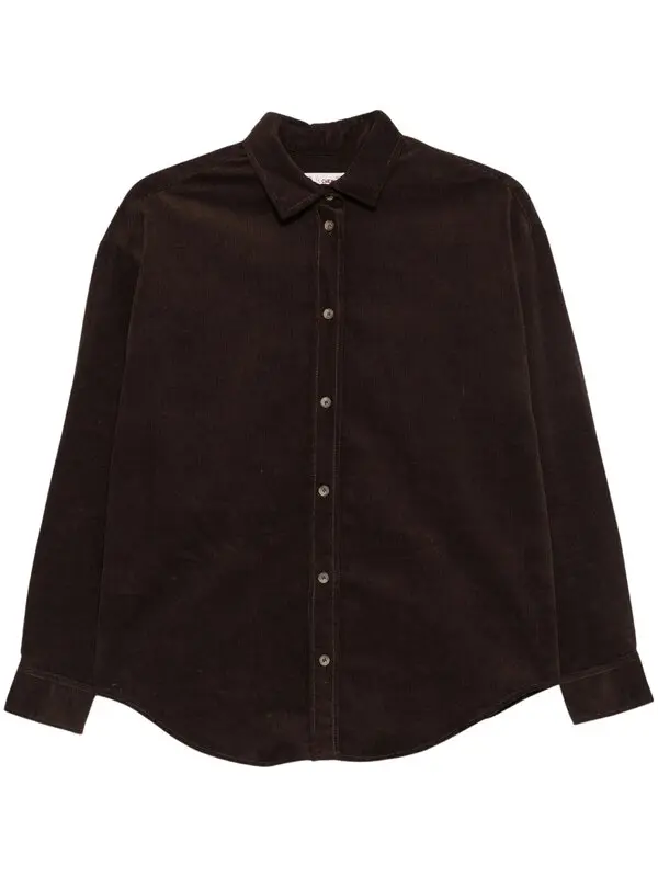 MC2 SAINT BARTH Striped Button-up Shirt - Brown