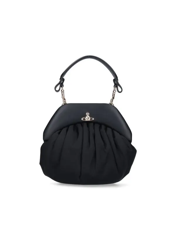 VIVIENNE WESTWOOD Ruched Clutch - Black