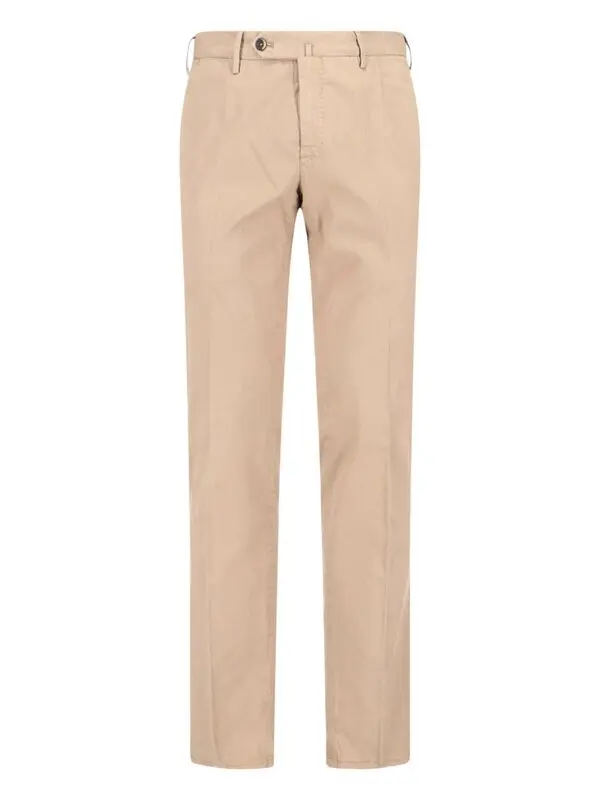 PT TORINO Lyocell-cotton Stretch Trousers - Brown