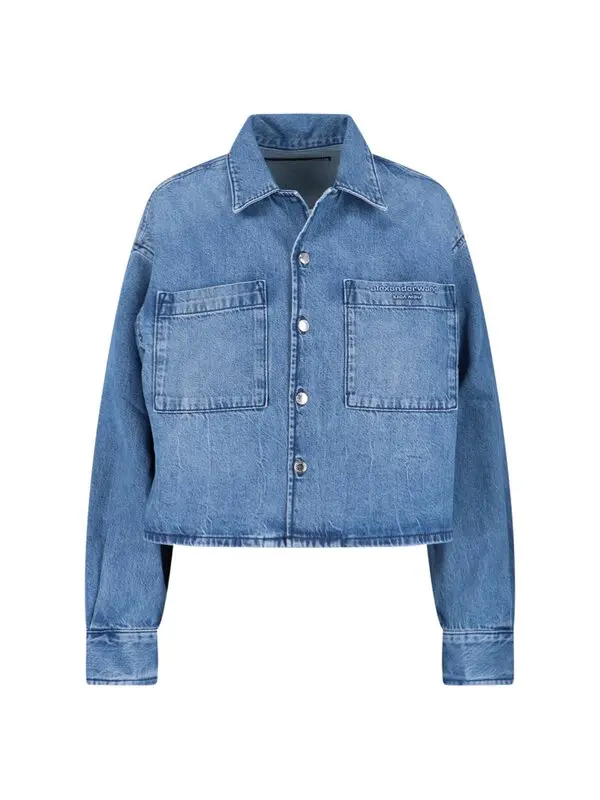 Alexander Wang Cropped Denim Jacket