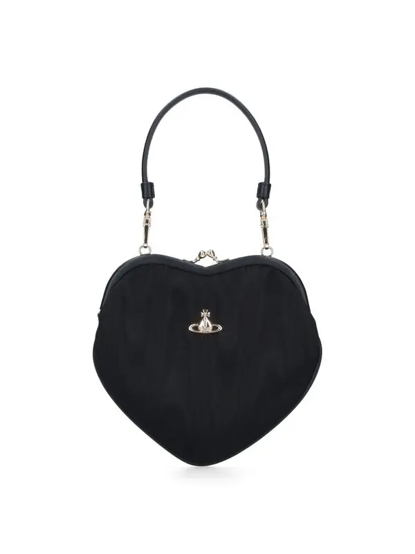 VIVIENNE WESTWOOD Heart-shaped Viscose Mini Bag - Black