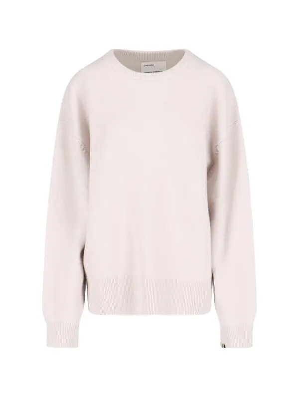 Extreme Cashmere Lightweight Cashmere Blend Sweater - White