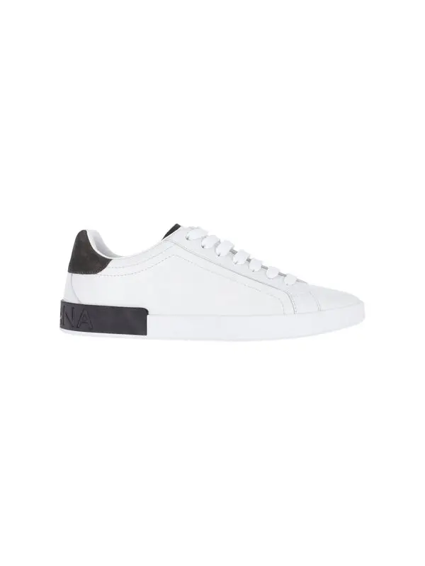 Dolce & Gabbana Leather Low-top Sneakers - White
