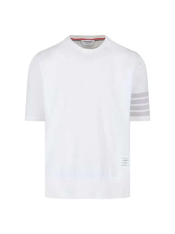 Thom Browne Lightweight 100% Cotton Crewneck T-shirt For