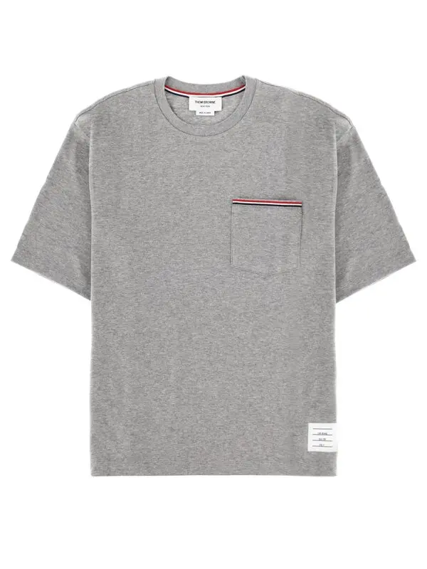 Thom Browne Short-sleeve Pocket T-shirt - Grey