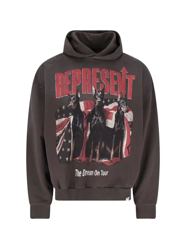 REPRESENT 100% Cotton Hoodie - Brown