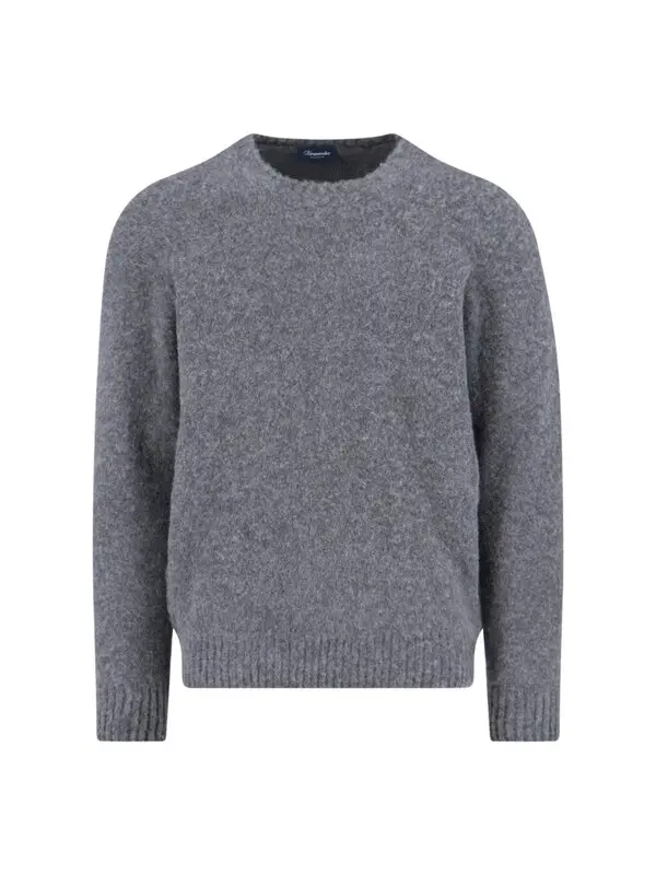 DRUMOHR 100% Cashmere Turtleneck Sweater - Grey