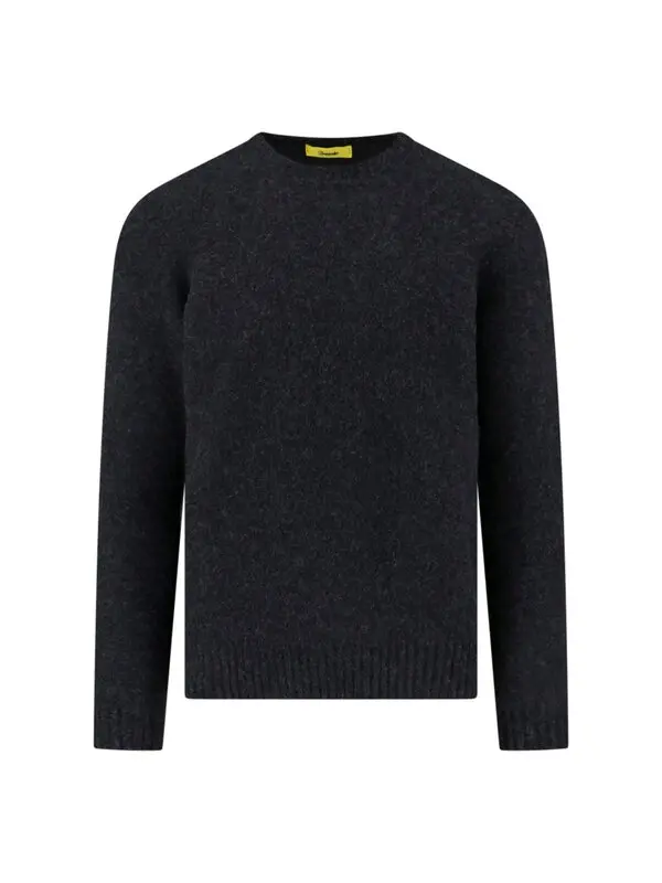 DRUMOHR 100% Lambswool Crewneck Sweater - Grey