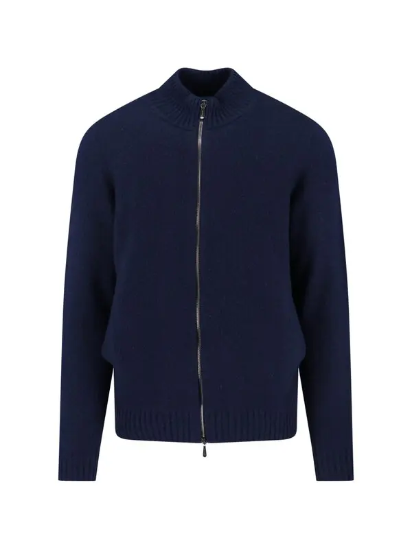 DRUMOHR 100% Lambswool Crewneck Sweater - Blue
