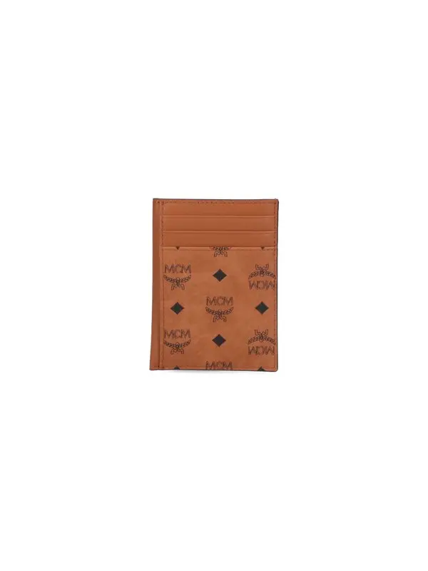 Mcm Leather-trim Bifold Wallet - Brown