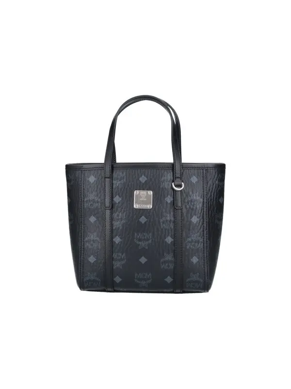 Mcm Structured Shoulder Bag With Soft-touch Fabric Lining