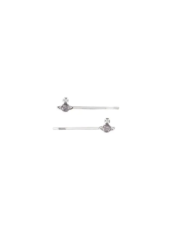 VIVIENNE WESTWOOD Orb Hair Pins Set - Silver