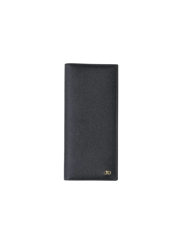 FERRAGAMO Calf Leather Wallet - Black