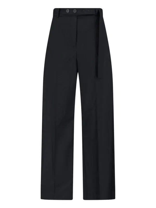 EUDON CHOI High-waisted Wide-leg Trousers