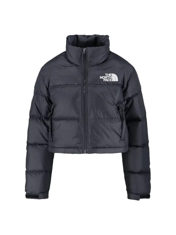 The North Face Cropped Puffer Jacket - Black