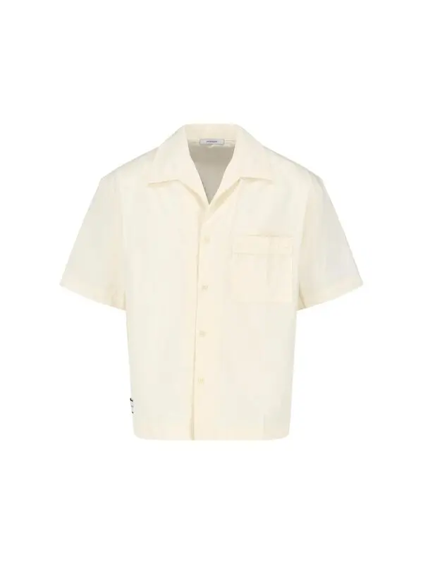ENTIRE STUDIOS Short Sleeve Cotton Shirt - White