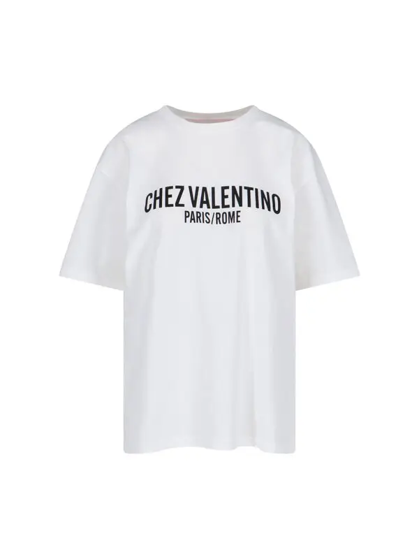 Valentino Garavani Lightweight 100% Cotton T-shirt For