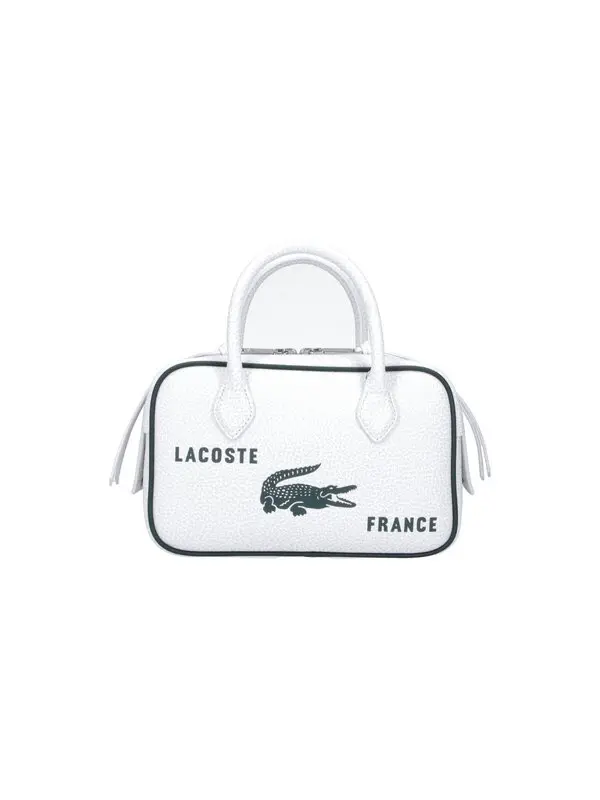 Lacoste 100% Leather Crossbody Bag