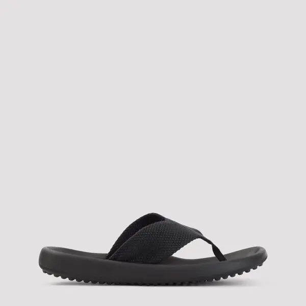 Phoebe Philo Canvas Flip Flops - Black