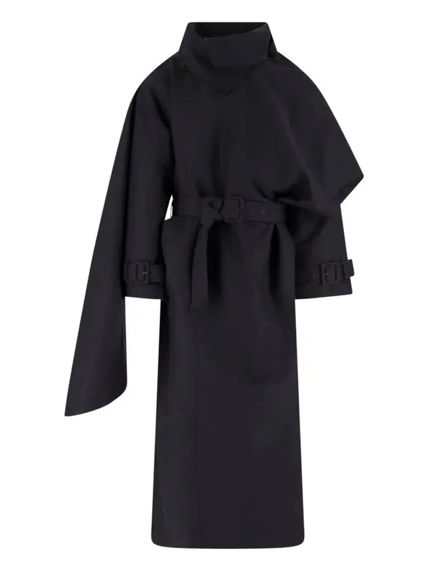 ENTIRE STUDIOS Asymmetrical Belted Trench Coat