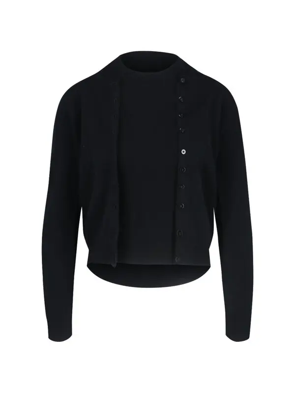 CANESSA 100% Cashmere Crewneck Sweater - Black