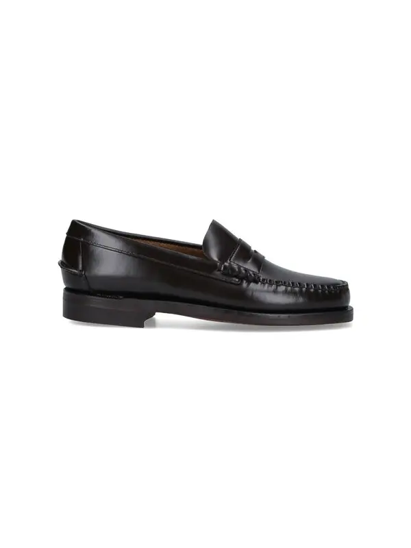 SEBAGO Flat Leather Loafers - Brown