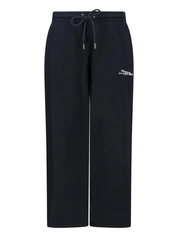 Off-White Wide-leg Sweatpants With Logo Detail