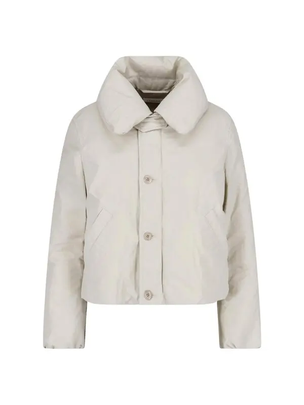 LEMAIRE Linen-cotton Duck Down Puffer Jacket - White