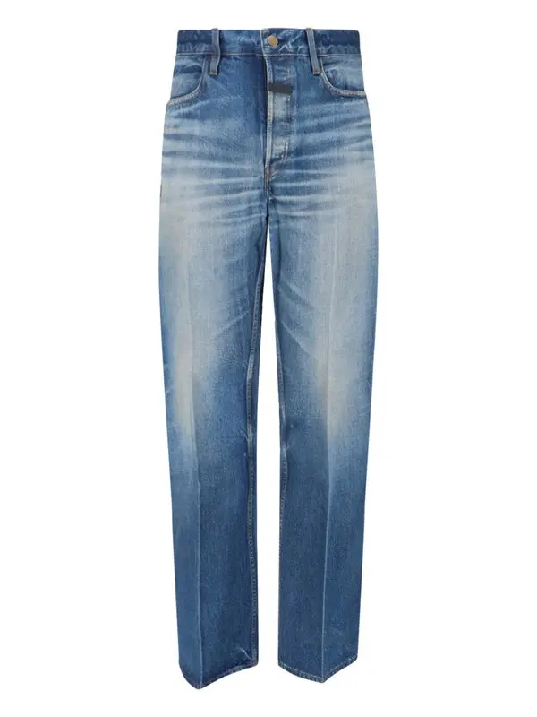 Fear Of God Relaxed Fit Denim Jeans - Blue