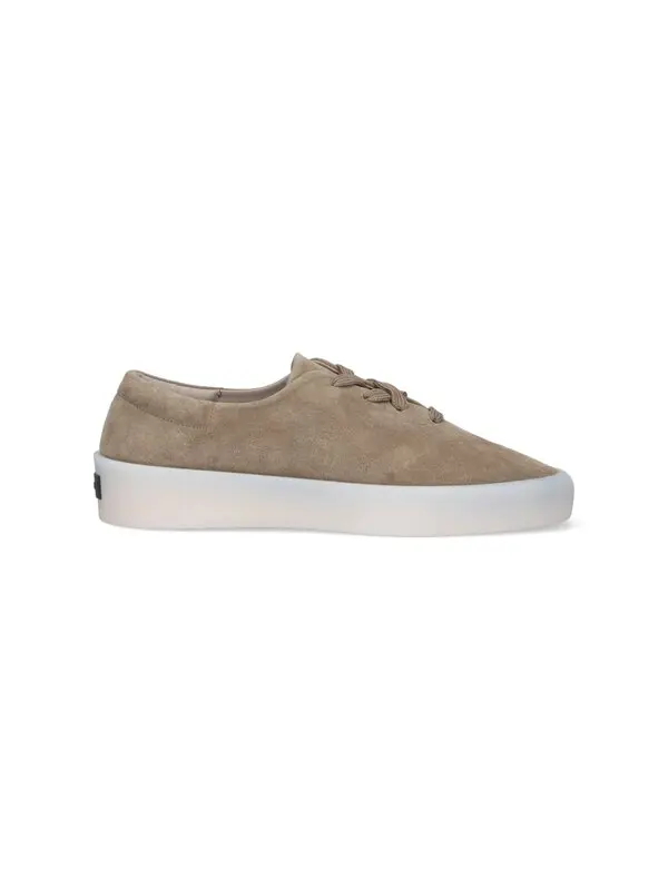 Fear Of God Calf Leather Lace Up Sneakers - Grey