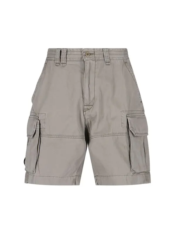 Polo Ralph Lauren Cargo Shorts With Flap Pockets - Grey