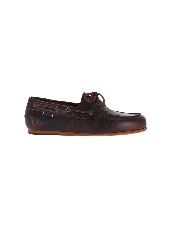 SEBAGO Leather Boat Shoes With Lace-up Detail
