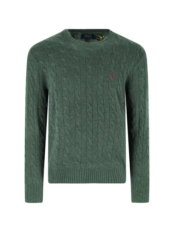 Polo Ralph Lauren Cable-knit Crewneck Sweater - Green
