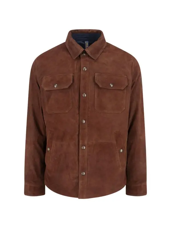 Polo Ralph Lauren Goat Suede And Recycled Polyester Jacket