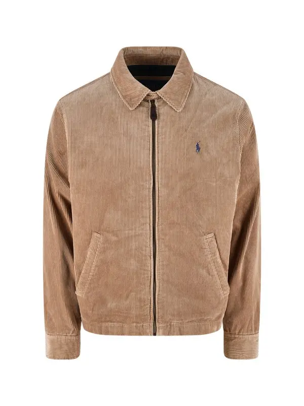Polo Ralph Lauren Cotton Corduroy Zip-up Jacket - Beige