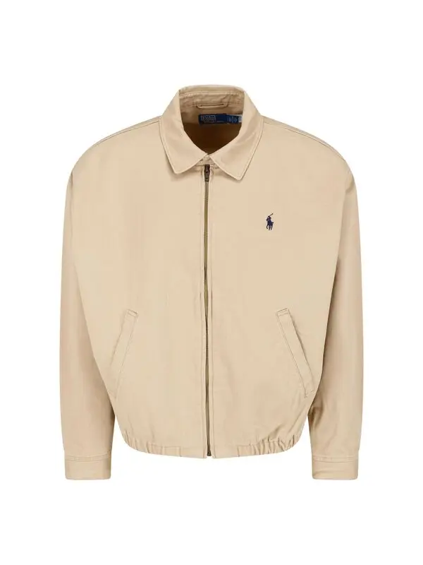 Polo Ralph Lauren Cotton Corduroy Zip-up Jacket - Beige